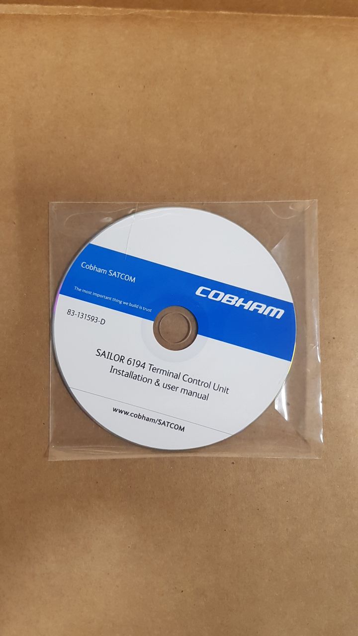 Диск CD Sailor 6194 Terminal Control Unit(Installation&user manual) б.у ...